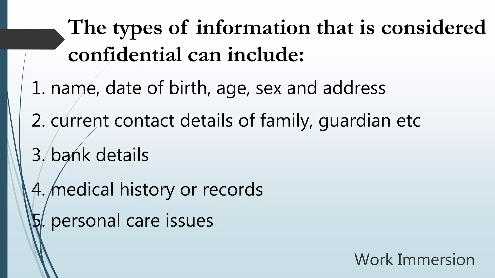 Confidentiality in the workplace | PPTX