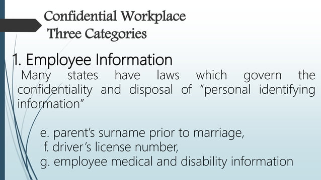 Confidentiality in the workplace | PPTX | Career Advice | Careers