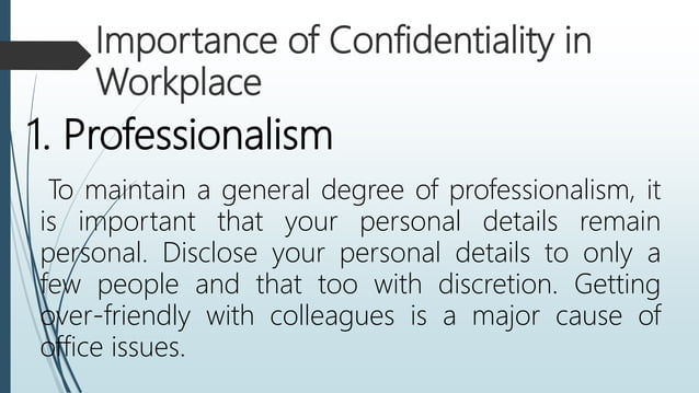 Confidentiality in the workplace | PPTX | Career Advice | Careers