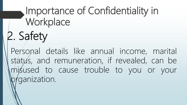 Confidentiality in the workplace | PPTX | Career Advice | Careers