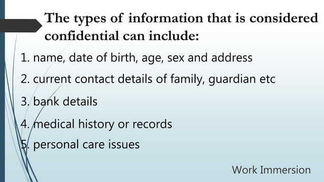 Confidentiality in the workplace | PPTX | Career Advice | Careers