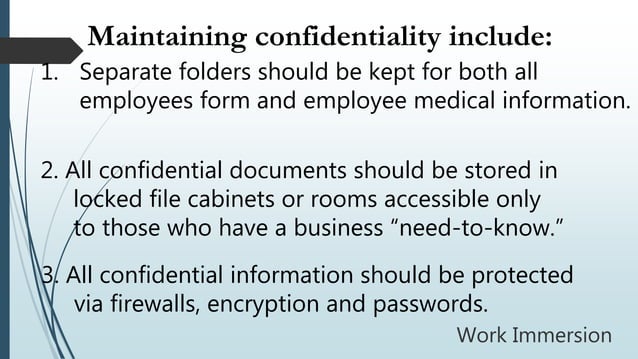 Confidentiality in the workplace | PPTX | Career Advice | Careers