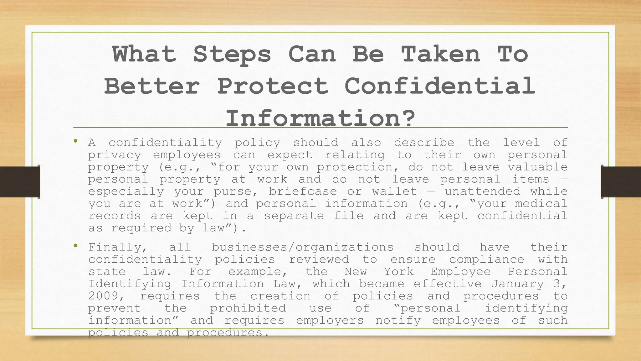 The Confidentiality in the Workplace.pptx