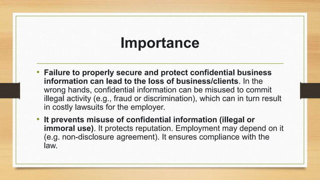 The Confidentiality in the Workplace.pptx | Internet Safety | Parenting