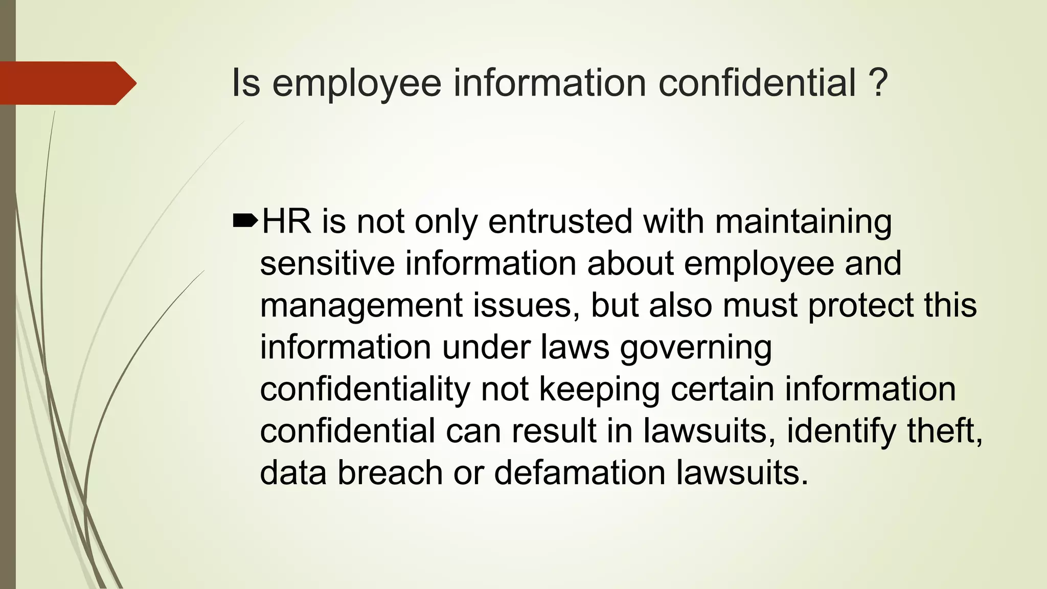 Confidentiality in the workplace (1) | PPTX