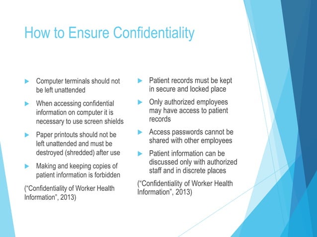 Confidentiality ppt | PPTX | Health Insurance | Insurance