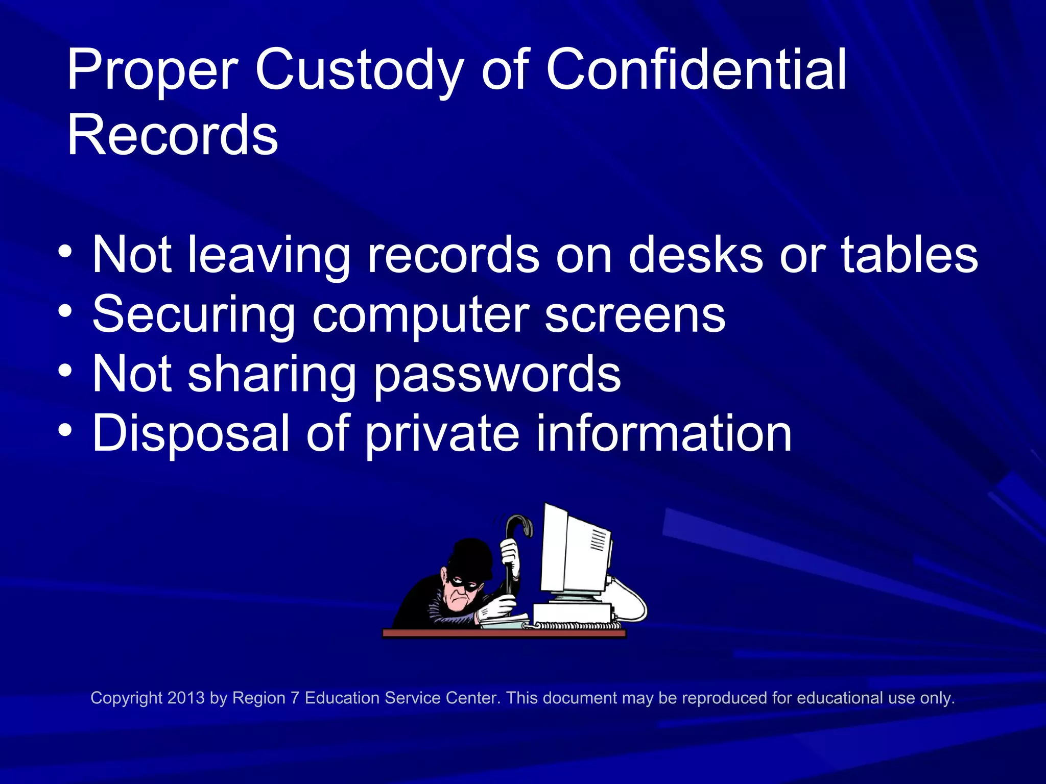 Confidentiality ppt[1] (1) | PPT | Internet Safety | Parenting