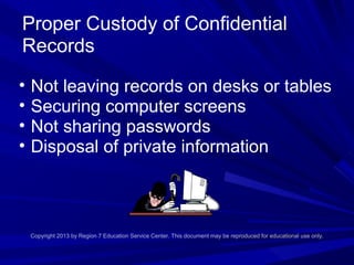 Confidentiality ppt[1] (1) | PPT | Internet Safety | Parenting