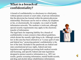 Confidentiality & privacy | PPTX