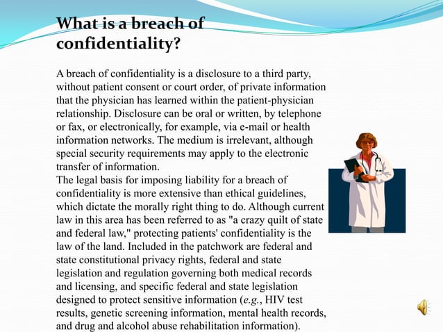 Confidentiality & privacy | PPT