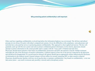 Confidentiality & privacy | PPTX