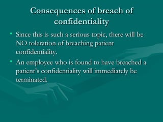 Confidentialityslideshow | PPT