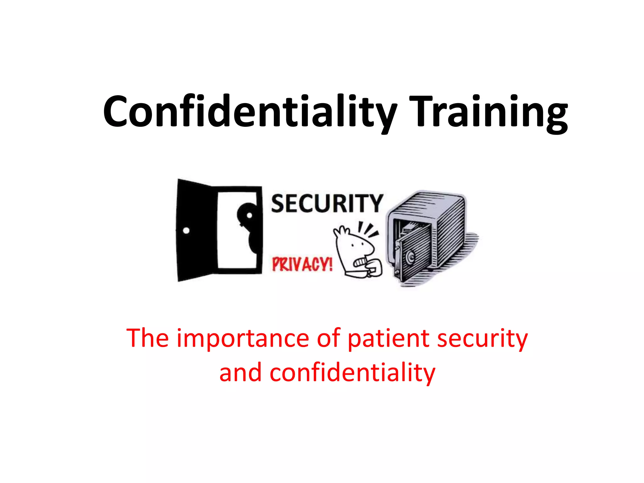 Confidentiality training | PPTX