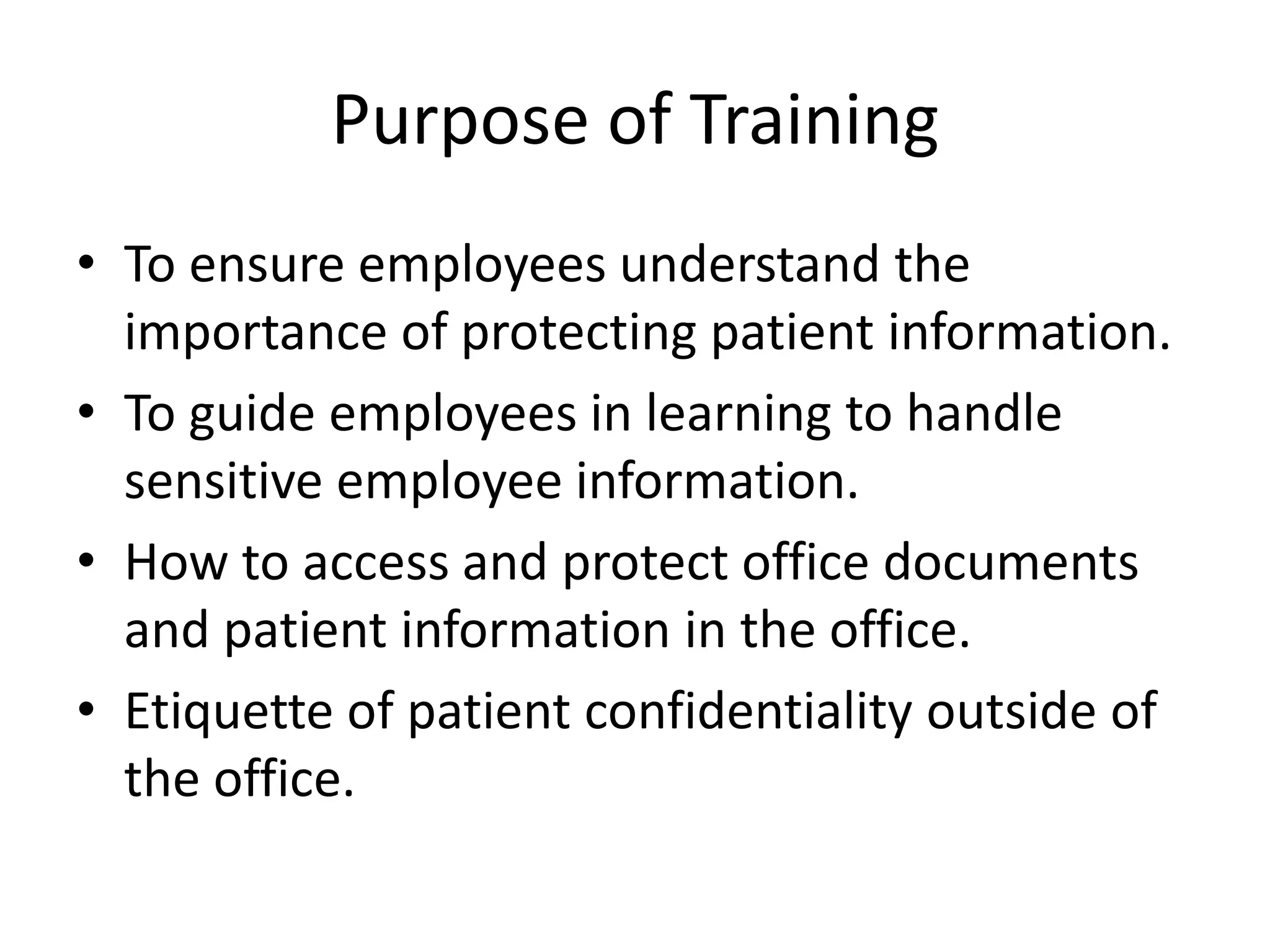 Confidentiality training | PPTX