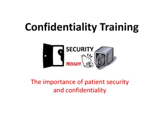 Confidentiality training | PPTX