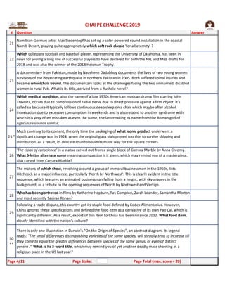 Chai Pe Challenge 2019 - Questions only | PDF