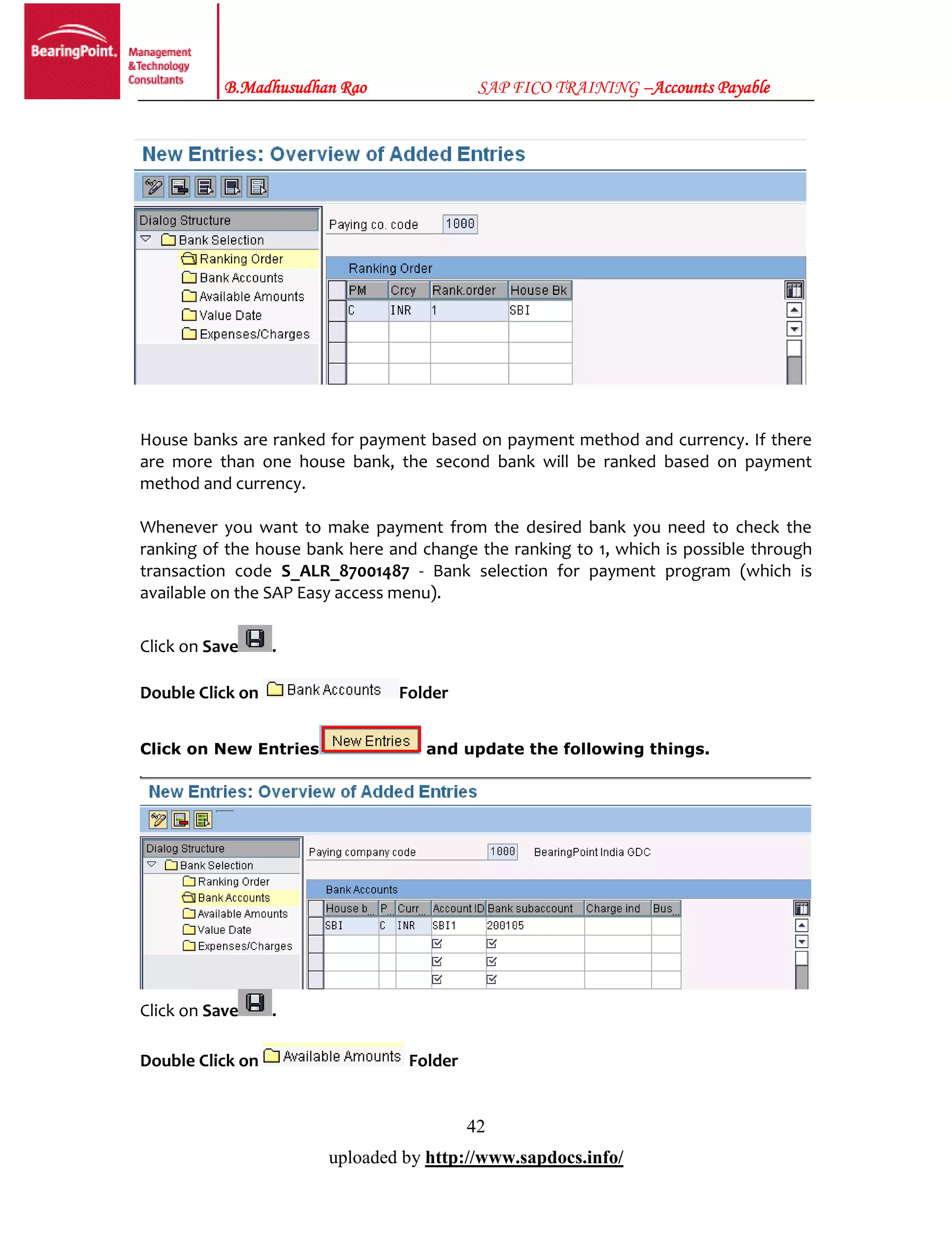SAP FI AP: Configuration & End User Guide | PDF