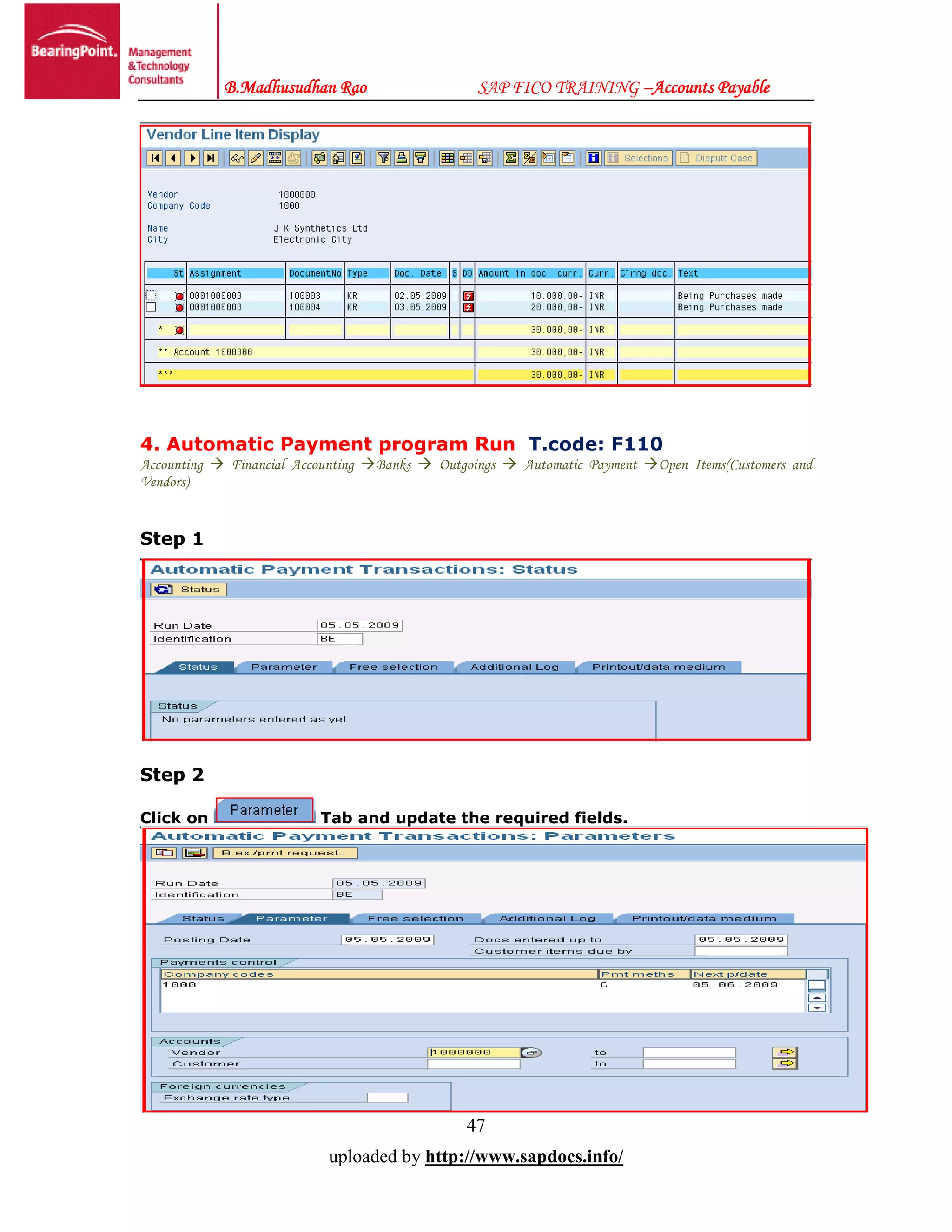 SAP FI AP: Configuration & End User Guide | PDF
