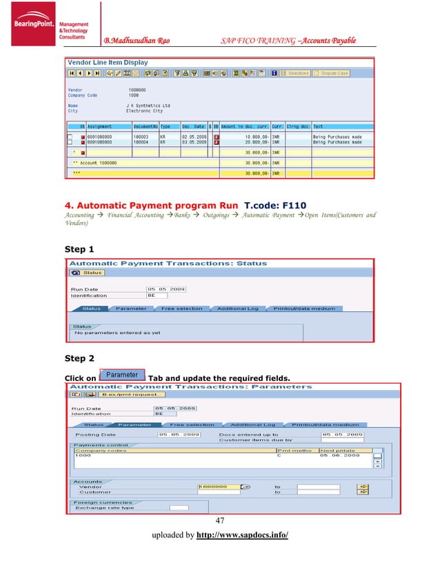 SAP FI AP: Configuration & End User Guide | PDF | Credit Cards ...