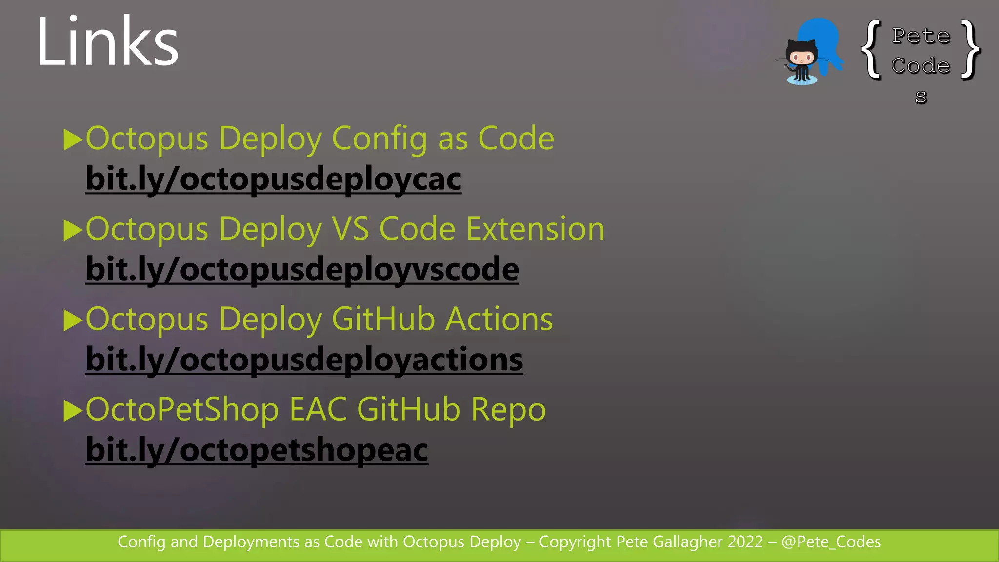 Config and Deployments as Code with Octopus Deploy | PPTX | Web Development | Internet