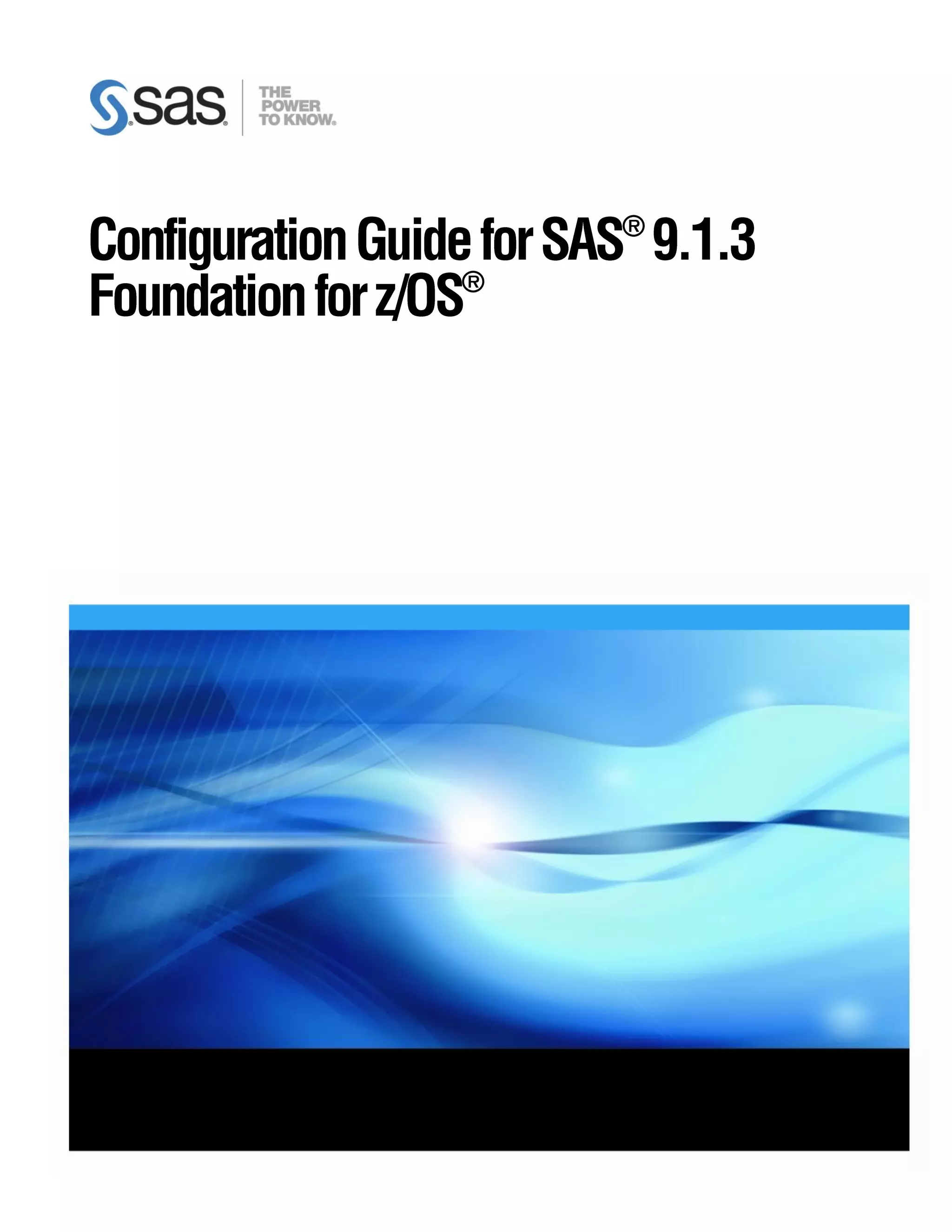 Configuration of sas 9.1.3 | PDF