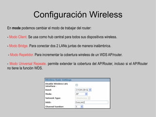 Configuarión de un Modém Router Inalambrico | ODP