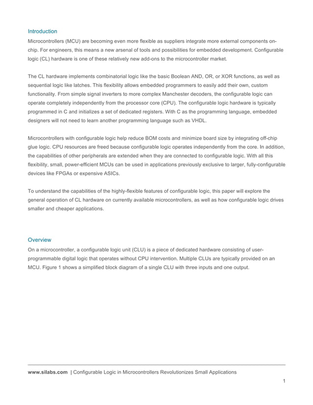 Configurable Logic in Microcontrollers Revolutionizes Small ...