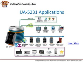 Configurable and Expandable Modbus IoT (Internet of Things) Controllers | PPT
