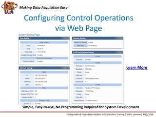 Configurable and Expandable Modbus IoT (Internet of Things) Controllers ...