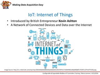Configurable and Expandable Modbus IoT (Internet of Things) Controllers | PPT