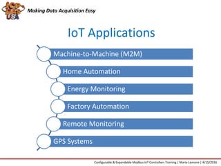 Configurable and Expandable Modbus IoT (Internet of Things) Controllers ...