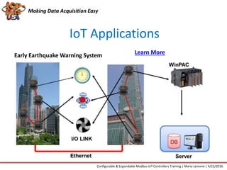 Configurable and Expandable Modbus IoT (Internet of Things) Controllers ...
