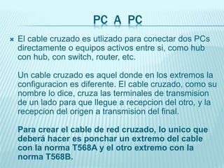Configuración de cable utp | PPTX