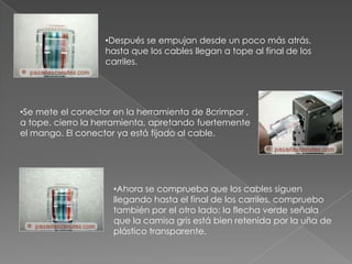 Configuración de cable utp cruzado y directo | PPTX