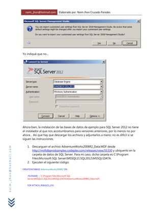 Configuración de IIS en windows 7 y SQL Server 2012 | PDF | Computer Software and Applications ...