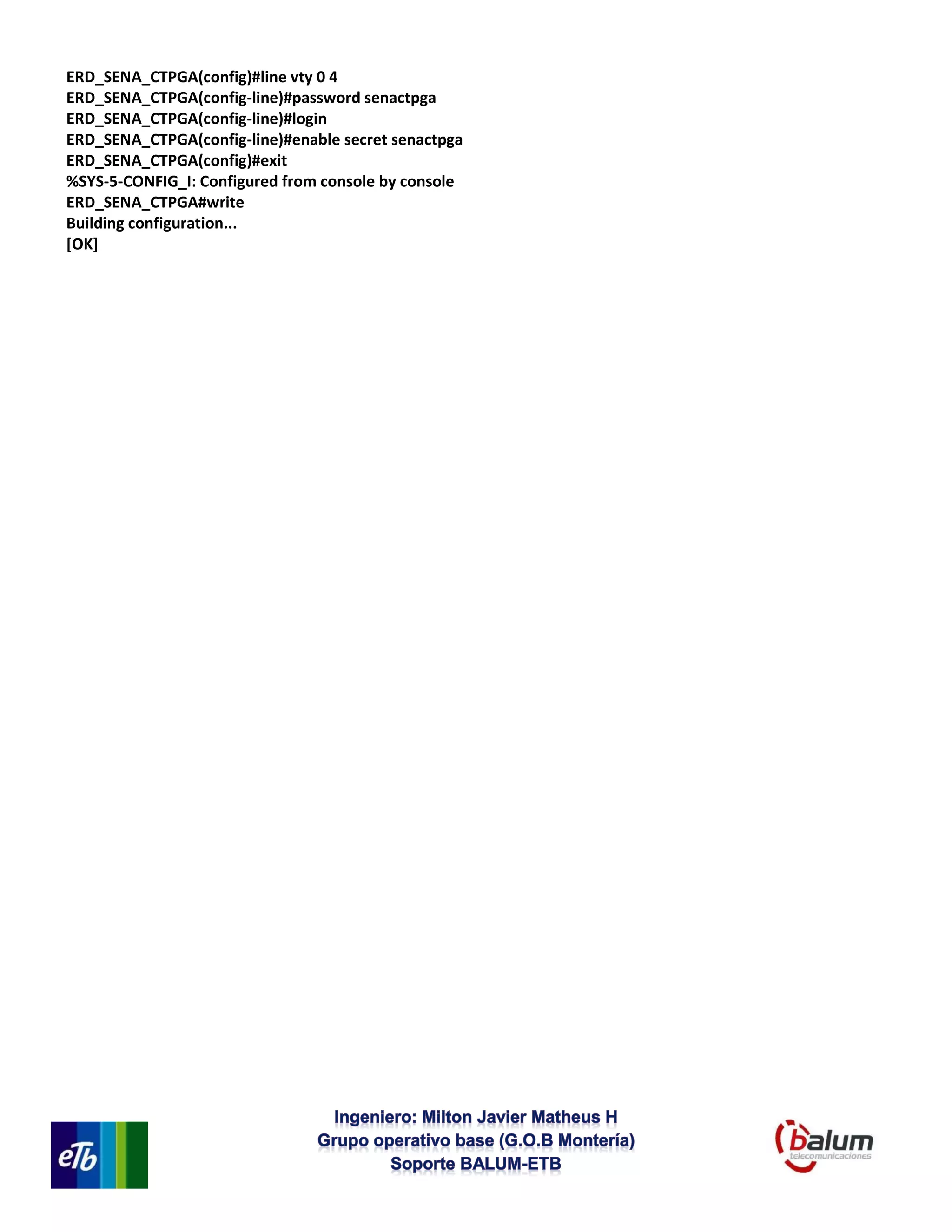 Configuracion basica de_un_router_cisco_mjm | PDF