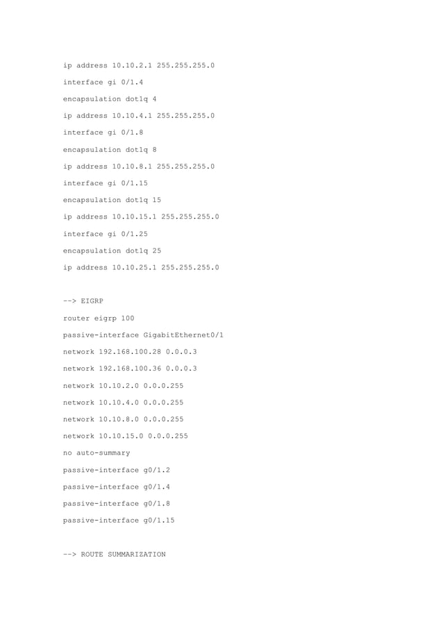 Configuracion EIGRP | PDF
