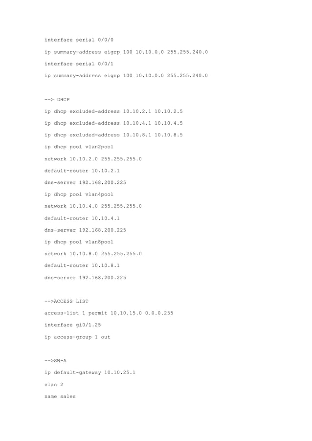 Configuracion EIGRP | PDF