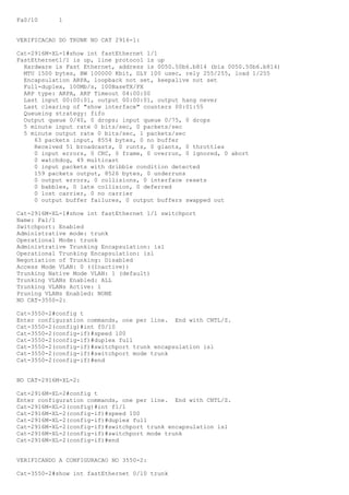 Configurando vlan, vtp, trunking e vmps em cisco catalyst switches comandos | PDF