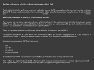 Configurando y administración de impresiones | PPTX