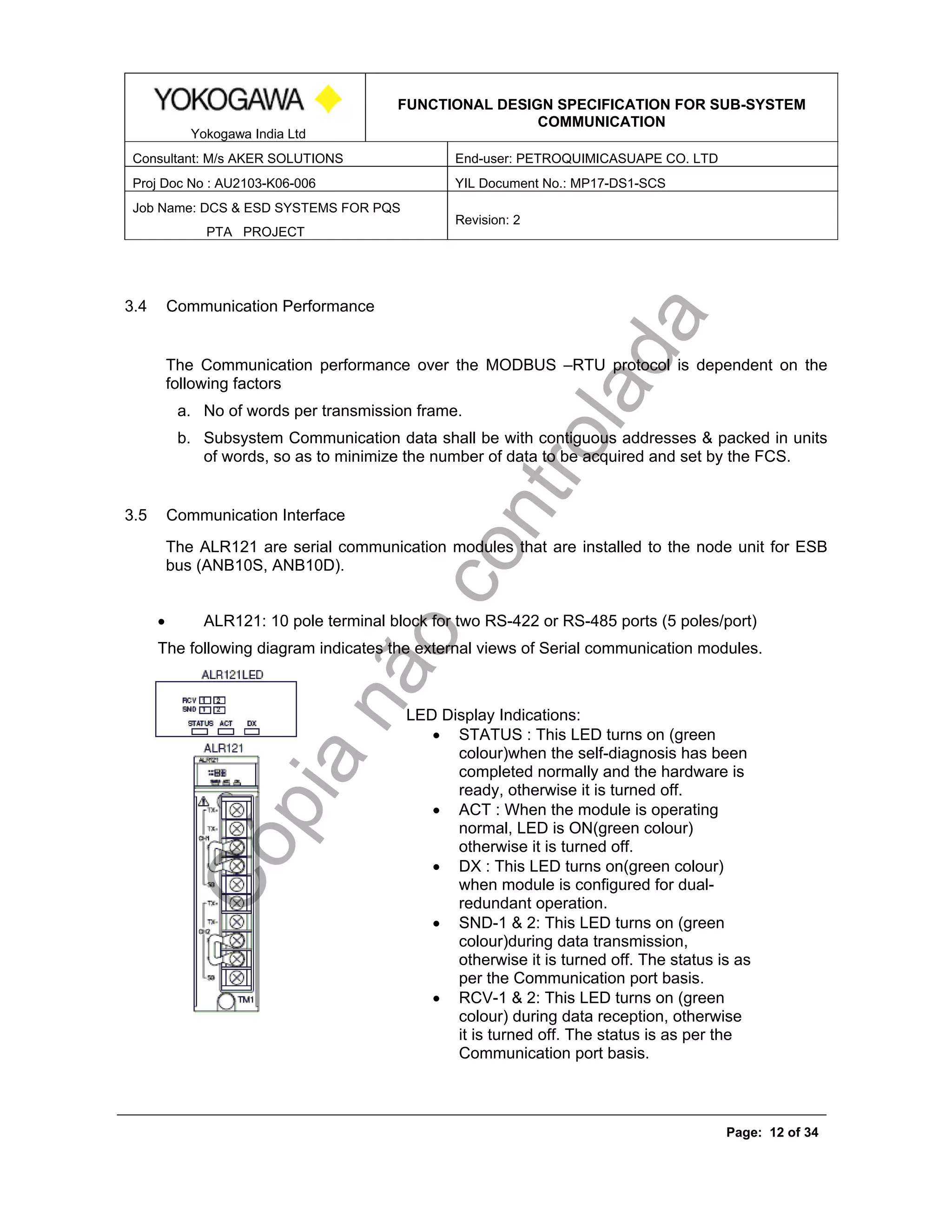 Configuração modbus yokogawa | PDF
