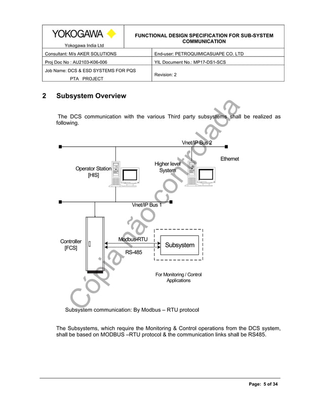 Configuração modbus yokogawa | PDF