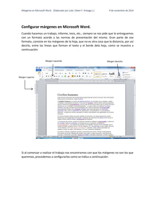 Configurar márgenes en microsoft word | PDF