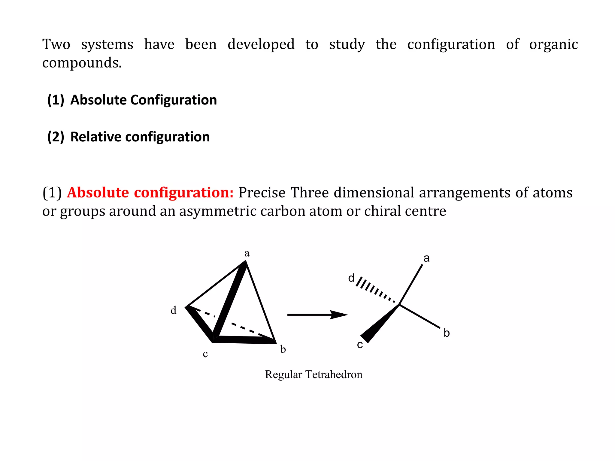 Introduction to methods used for determination of Configuration | PPTX