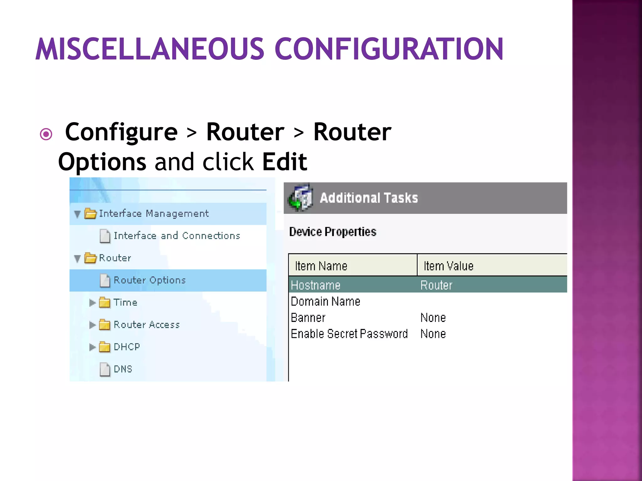 Router Configuration | PPTX