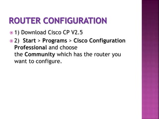 Router Configuration | PPTX