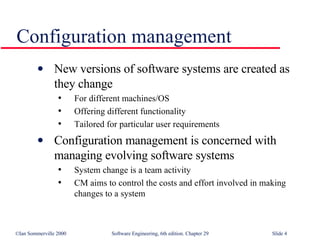 Configuration Management in Software Engineering - SE29 | PPT