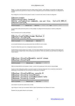 Configuration de base_router | PDF