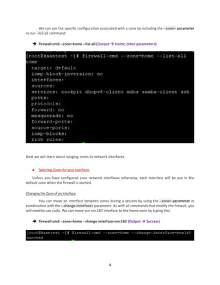 Configuration Firewalld On CentOS 8 | PDF