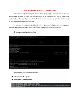 Configuration IPTables On CentOS 8 | PDF
